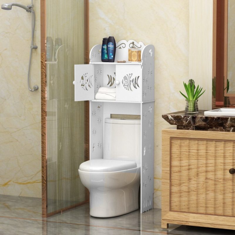 Creative Toilet Toilet Storage Rack Floor Toilet Waterproof Multi ...