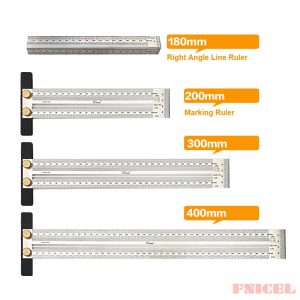 High-precision Scale Ruler T-type Hole Ruler Stainless Woodworking ...