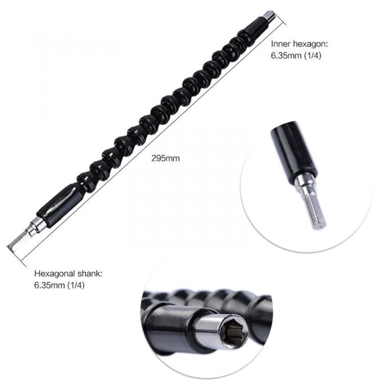 OMY 295mm Flexible Shaft Screwdriver Extension Dremel Link Rod Drill 1/ ...
