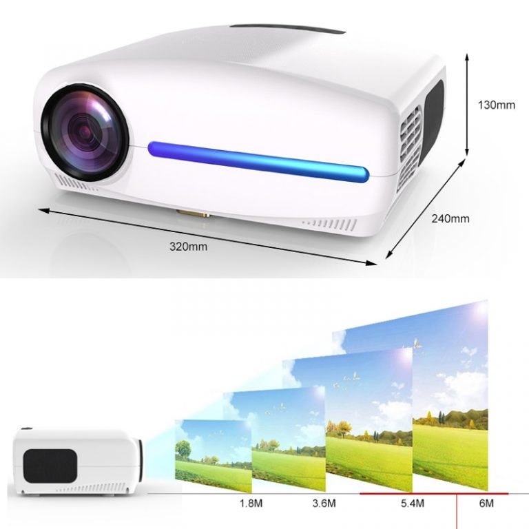 WZATCO C2 1920*1080P Full HD 200inch AC3 4D keystone LED Projector ...