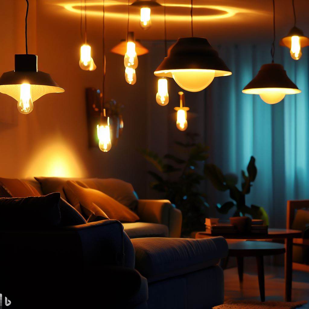 Planning a lighting setup for a living room