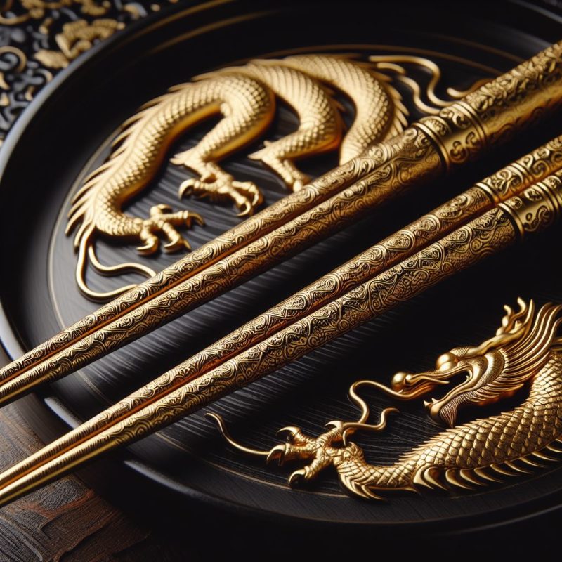The Elegant charm of the Golden Chopsticks in 2024 - SUNDOA ☼ Shopping